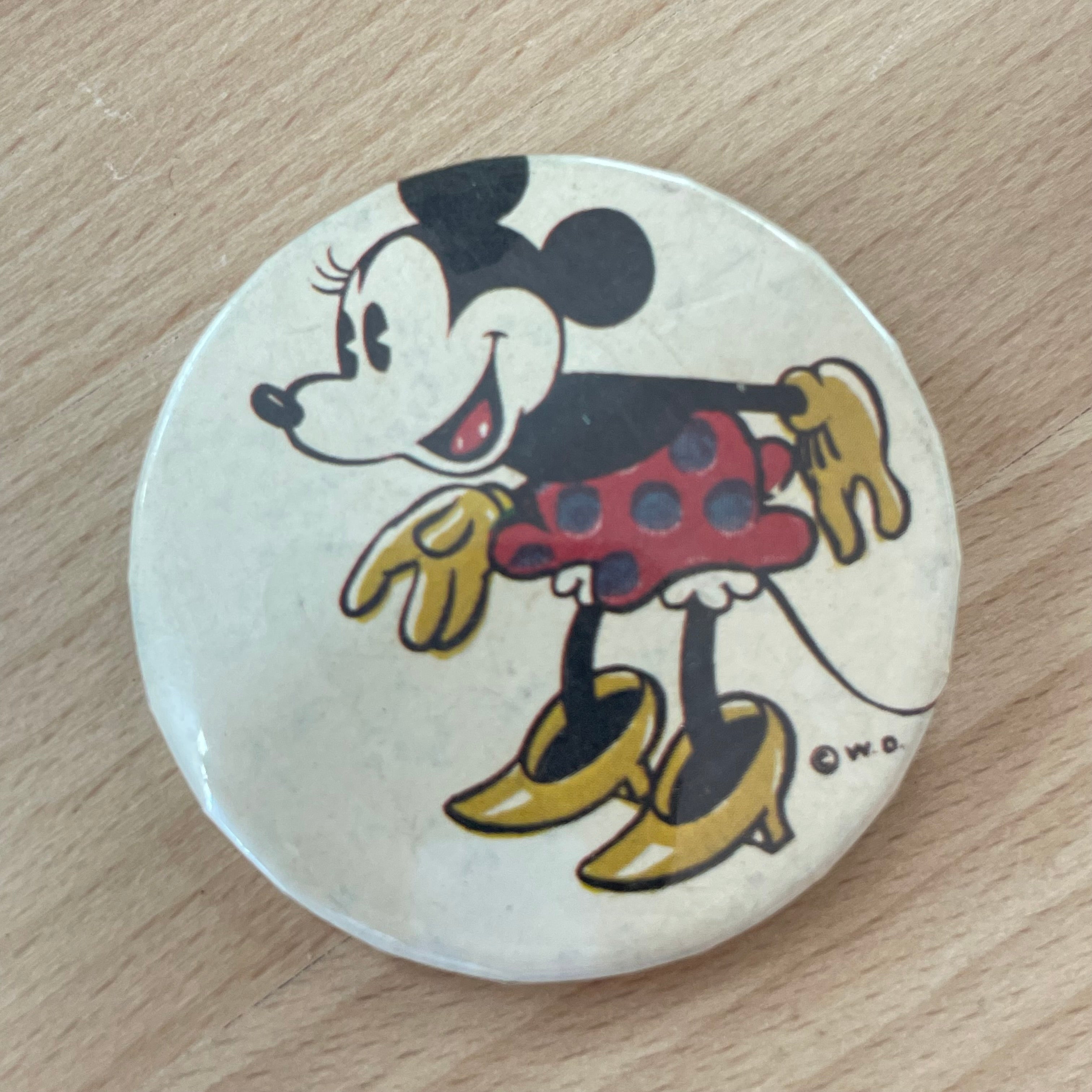 Vintage Minnie Mouse Pinback Button – 2.25” Round, 1970s Disney – Loom ...